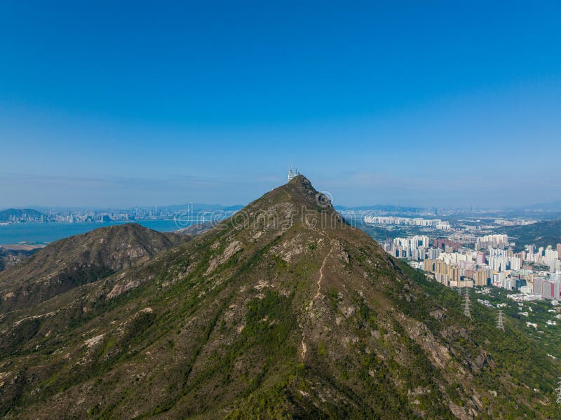 Tuen Mun Castle Peak Mountain Stock Image - Image of hill, scenery ...