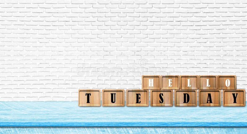 Tuesday alphabet letters stock image. Image of advertising - 284479993