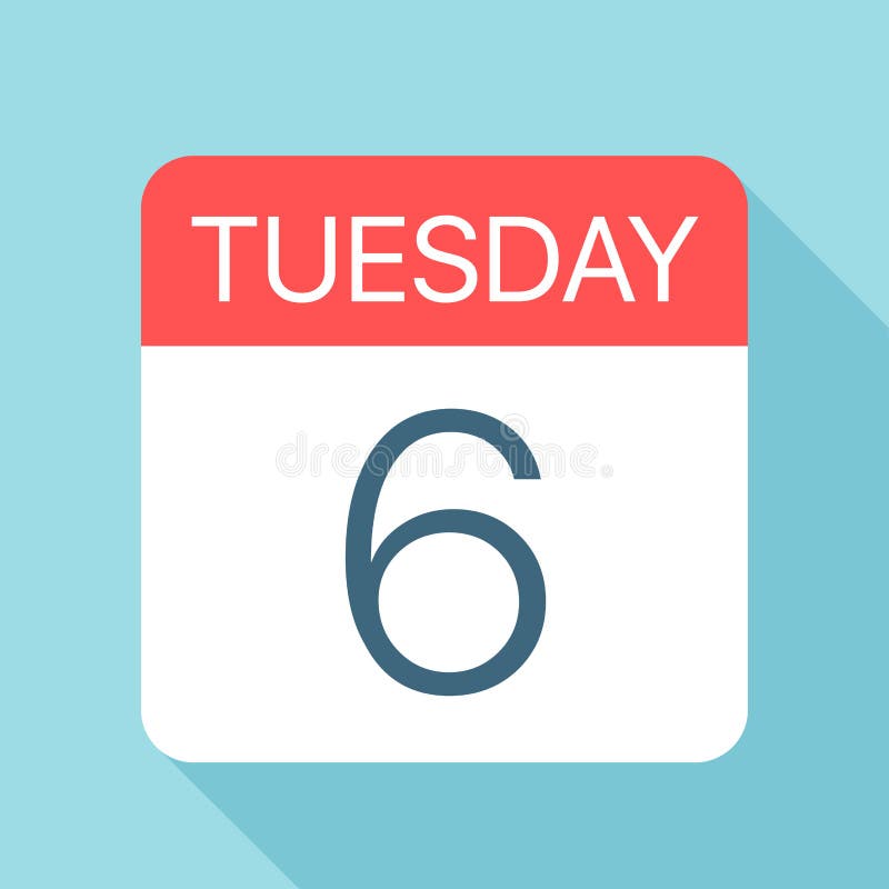 Tuesday 26 - Calendar Icon. Vector Illustration Of Week Day Paper Leaf ...