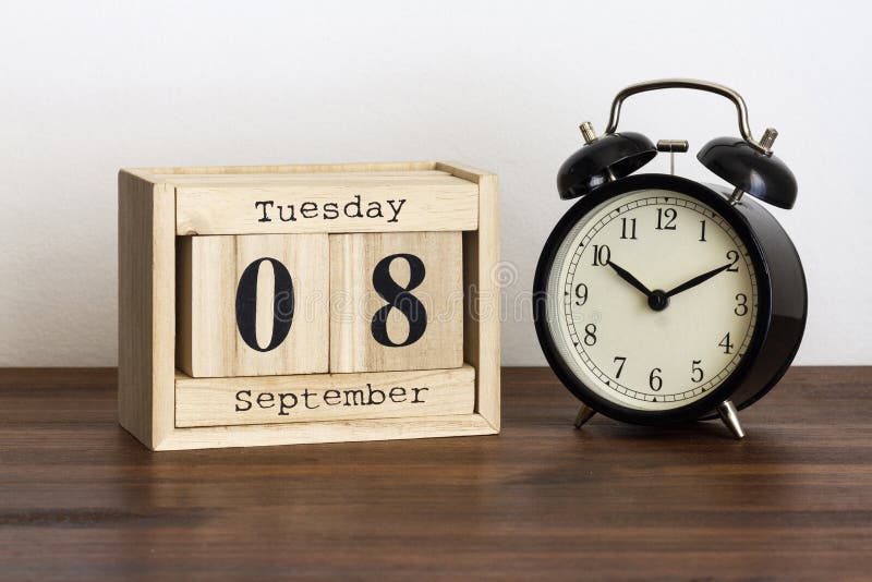 Tuesday 8 September stock photo. Image of schedule, holiday - 153419144