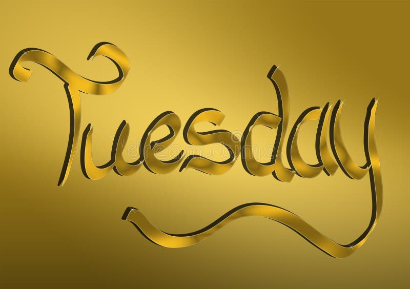 Monday Day Of The Week Text Title Background Design Stock Illustration ...