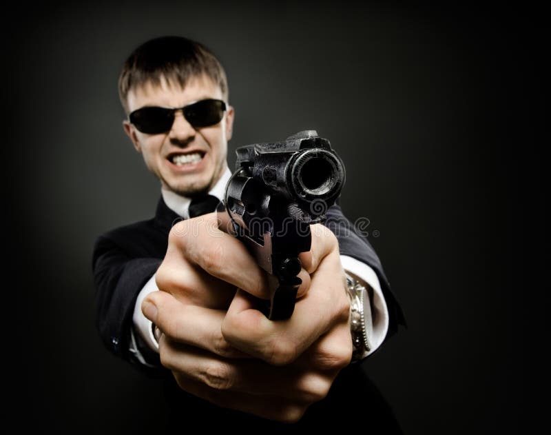 Tueur photo stock. Image du protection, bras, brutal - 30765078