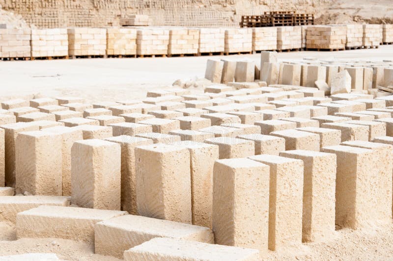 Tufa blocks in a row stock image. Image of nature, closeup - 170762235