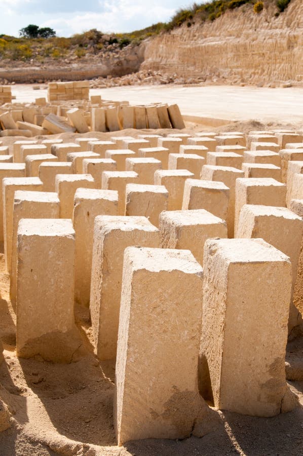 Tufa blocks in a row stock image. Image of nature, closeup - 170762235