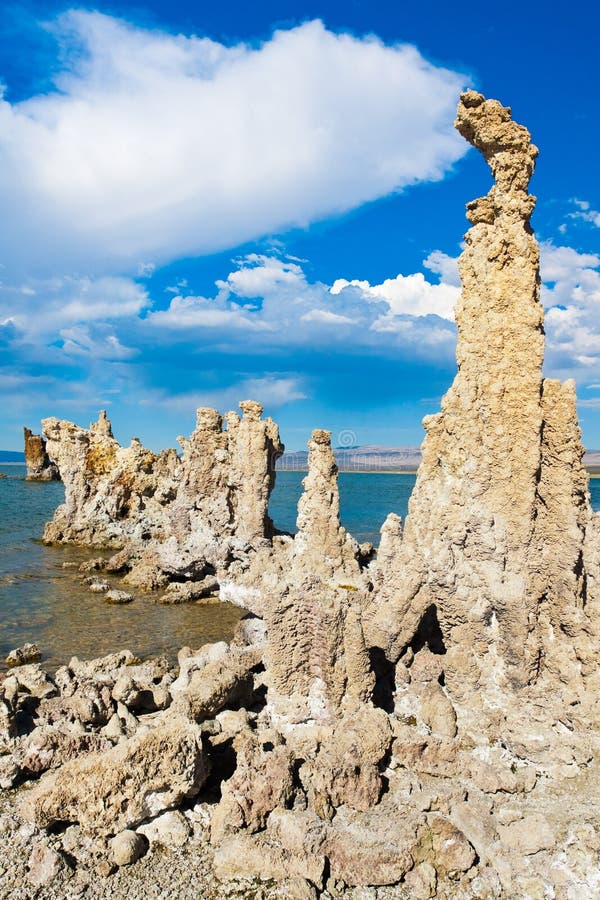 Tufa Formation in Mono Lake,Califormia Stock Photo - Image of salt ...