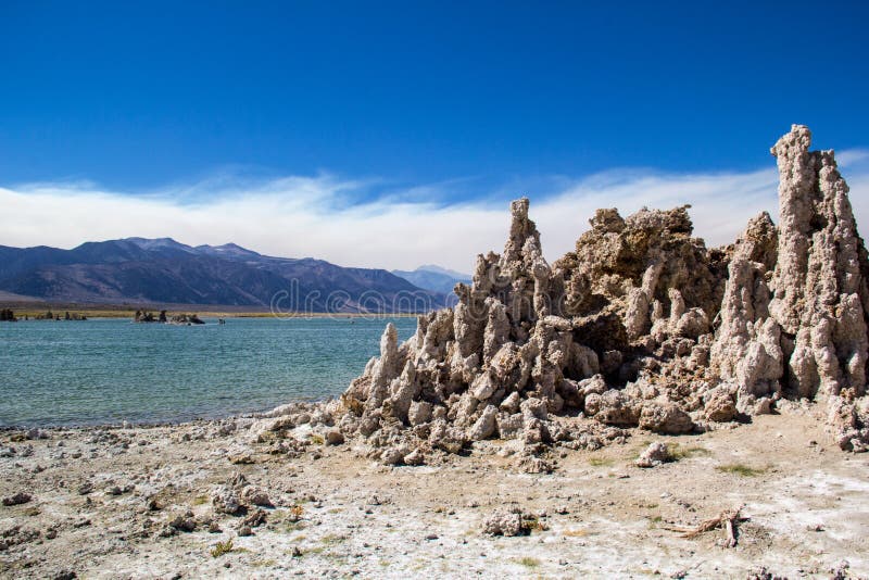 Tufa Formations in the Nevada Desert Stock Image - Image of calcium ...