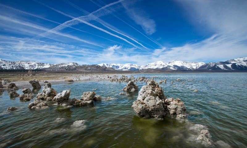 From the Tufa of Mono Lake stock image. Image of distance - 19420293
