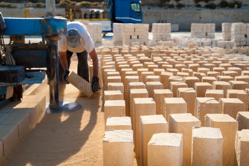 Tufa stone quarry stock image. Image of line, carve - 170775799
