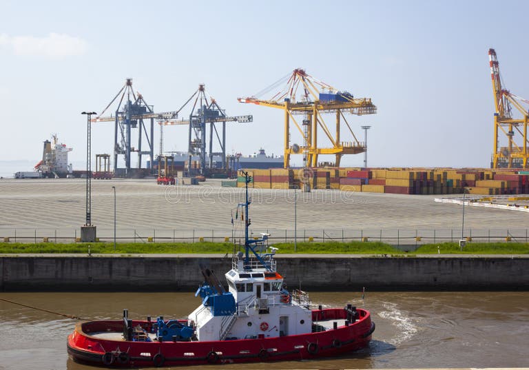 Tug stock image. Image of stack, navigation, logistic - 21007435