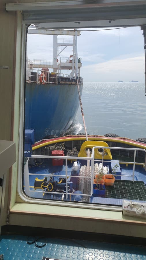 Tug Assist stock image. Image of electricity, watercraft - 261634173