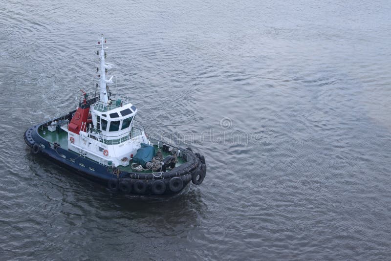 Red Tug Boat in Sydney Harbour Editorial Stock Photo - Image of bulk ...