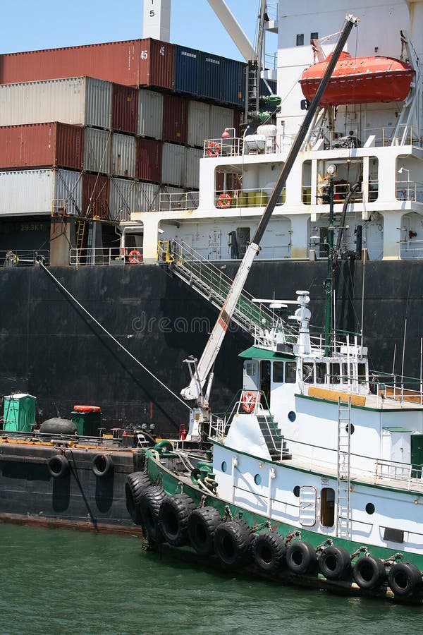 Tug Boat stock photo. Image of bulk, container, carrier - 901000