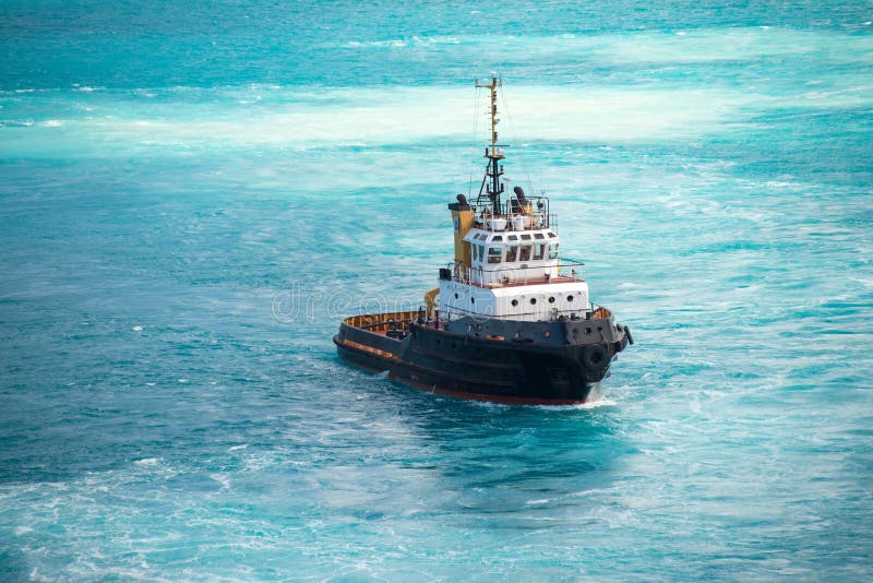 Tug Boat stock photo. Image of ocean, tugboat, cruise - 59720540