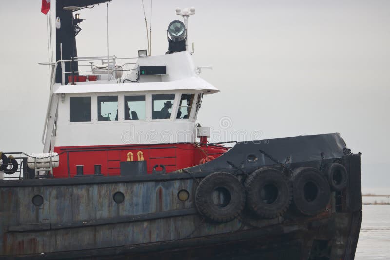 Tug Boat Operator stock image. Image of boat, crew, wheelhouse - 102439815
