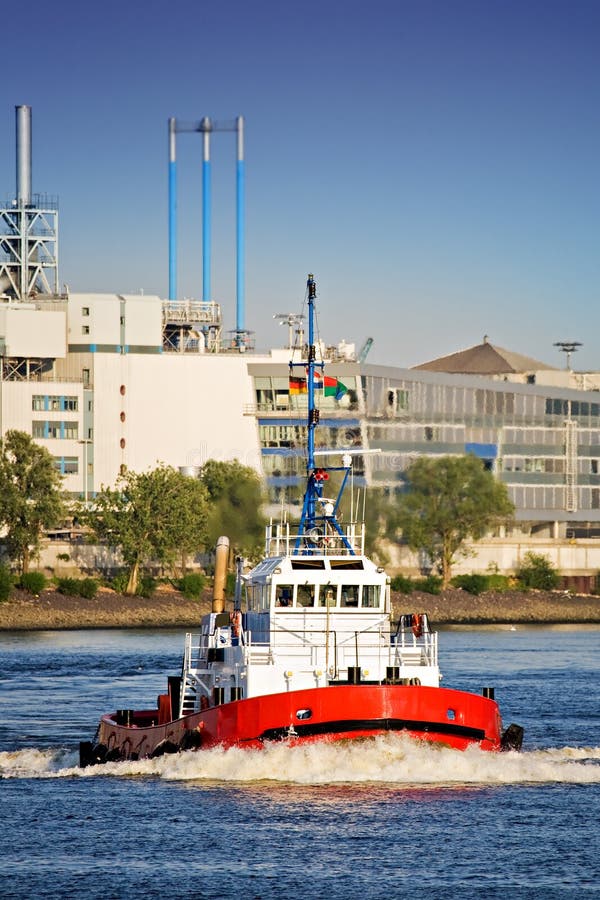Red Tug Boat in Sydney Harbour Editorial Stock Photo - Image of bulk ...