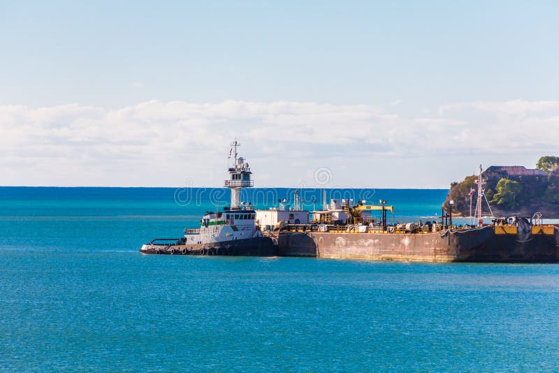 Tug at Freight Dock stock image. Image of holiday, travel - 120041953