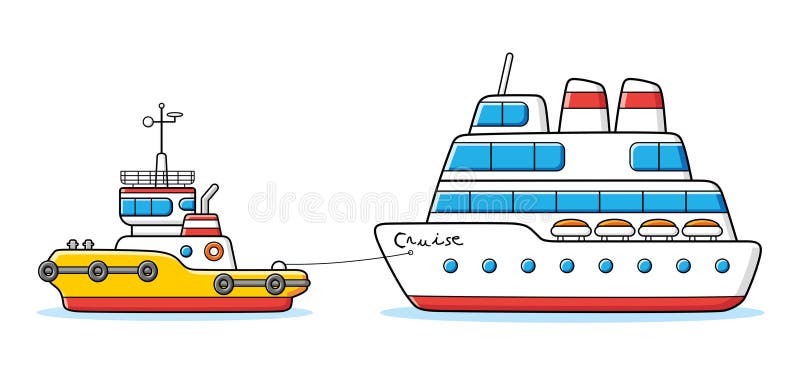 Cartoon Tugboat Stock Illustrations – 284 Cartoon Tugboat Stock ...