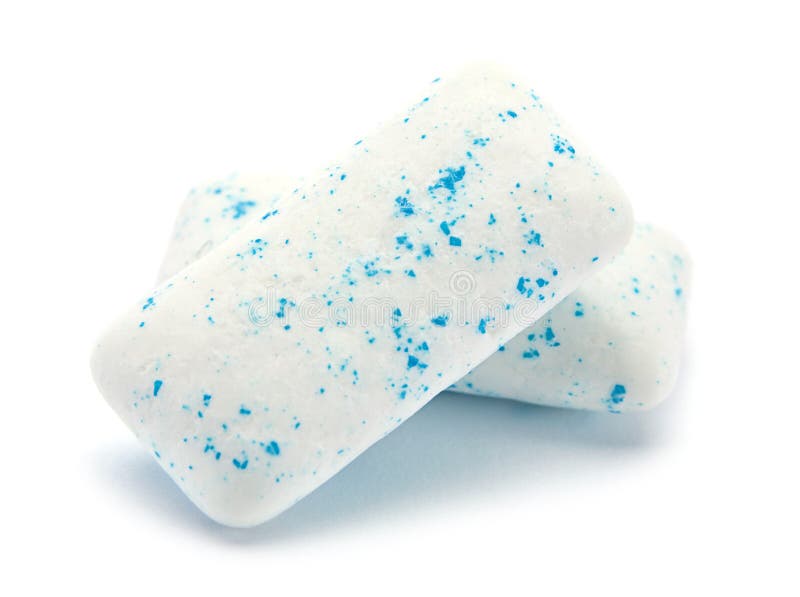 Tuggummi white fotografering för bildbyråer. Bild av tugga - 16800827