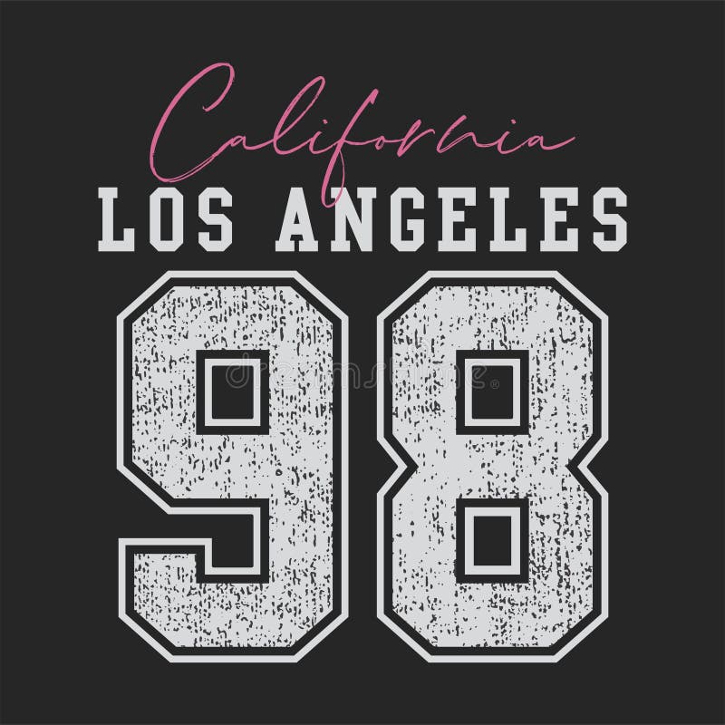 California los angeles 98 stock vector. Illustration of word - 281242870