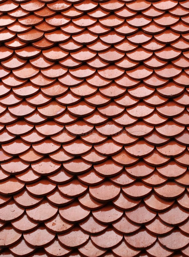 Tuile rouge de toit image stock. Image du asiatique, type - 44974245