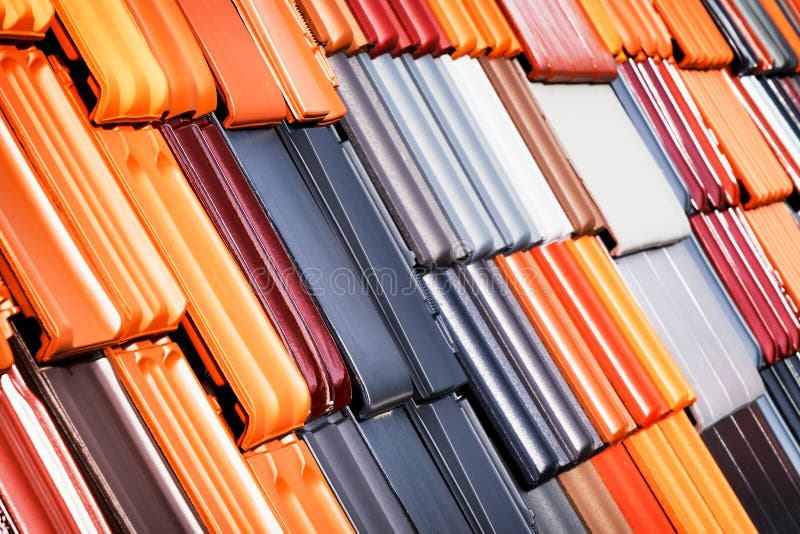 Tuiles de toit photo stock. Image of conception, ceramique - 65409516