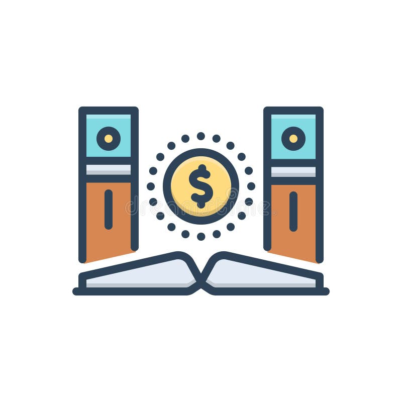 Color Illustration Icon for Tuition Cost, Tuition and Teaching Stock ...