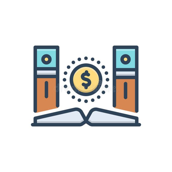 Color Illustration Icon for Tuition Cost, Tuition and Teaching Stock ...