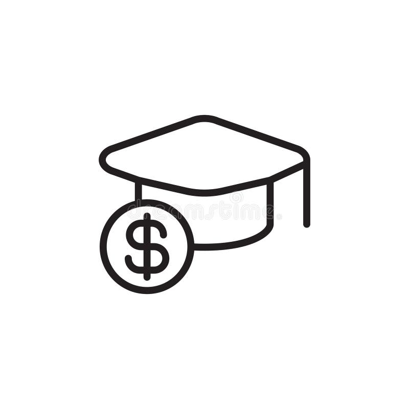 Tuition Fee Icon Outline Vector for Web Ui Stock Vector - Illustration ...