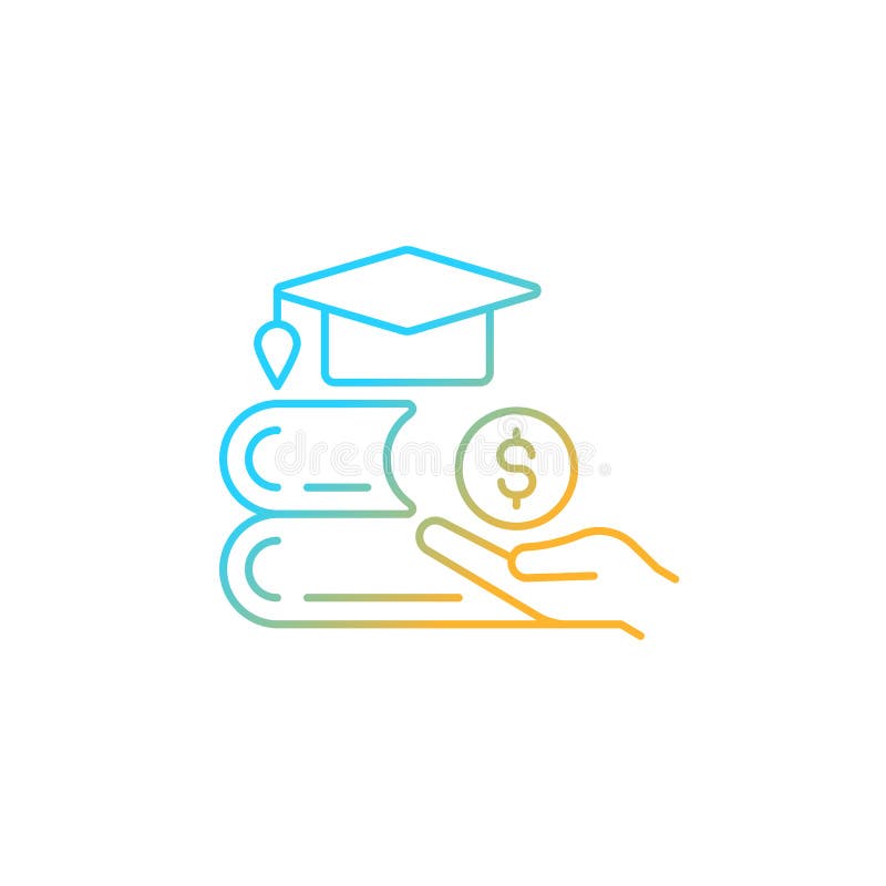 Tuition Reimbursement Gradient Linear Vector Icon Stock Vector ...