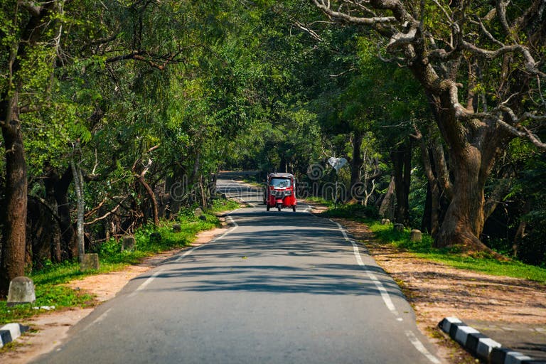 SIGIRIYA, SRI LANKA, JANUARY 25, 2025: Auto Rickshaw or Tuk-tuk on the ...