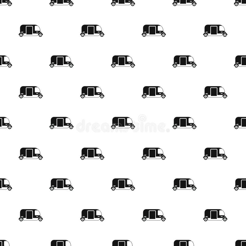 Tuk Tuk Taxi Pattern, Simple Style Stock Vector - Illustration of local ...
