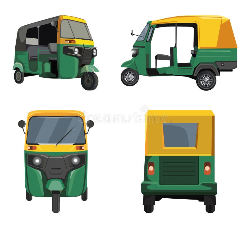 Tuk Tuk Vector Template Design Stock Vector - Illustration of transport ...