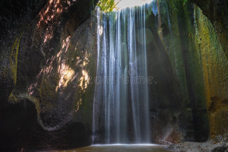 Tukad Cepung Waterfall stock photo. Image of nature - 209401496