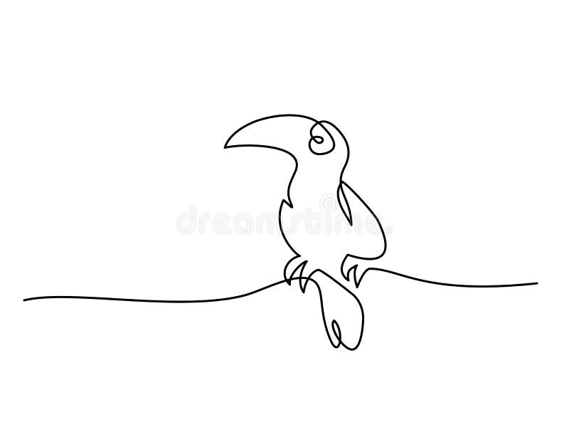 Tukan bird symbol stock vector. Illustration of parrot - 121290014