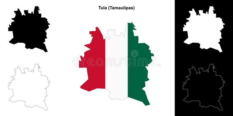 Tula outline map stock illustration. Illustration of outline - 379949228