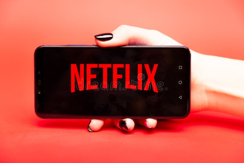 26 08 2019 Tula: Netflix on the Phone Display. Logo Editorial Image ...
