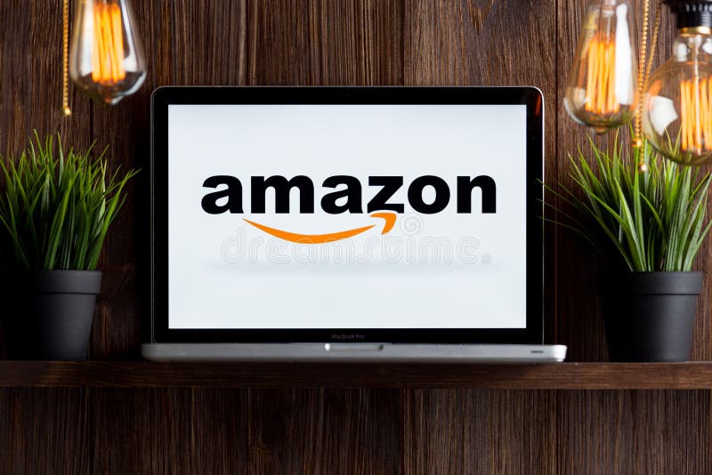 Tula Russia 16.01.20 Amazon on the Laptop Screen Isolated. Editorial ...