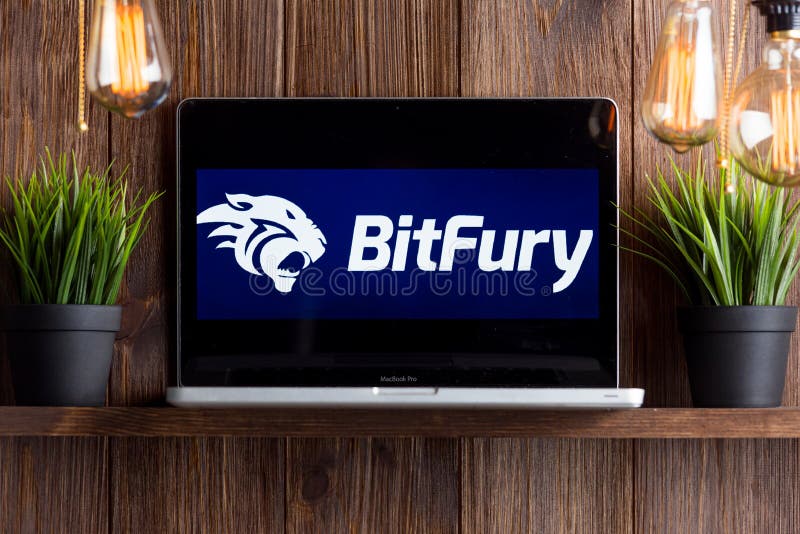 Tula Russia 16.01.20 Bitfury on the Laptop Screen Isolated. Editorial ...