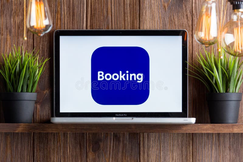 Tula Russia 16.01.20 Booking on the Laptop Screen Isolated. Editorial ...