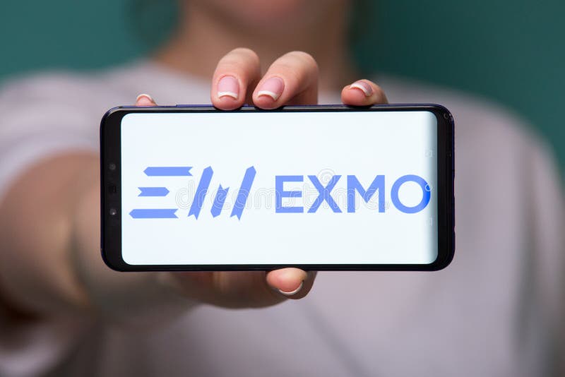 Tula, Russia 17. 06 2019 Exmo on the Phone Display. Editorial Photography - Image of icon ...