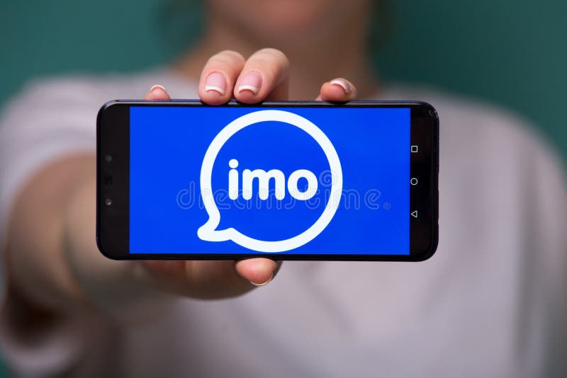 Tula, Russia 17. 06 2019 Imo on the Phone Display. Editorial Image - Image of finger, display ...