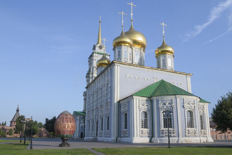 The Ancient Assumption Cathedral in the Tula Kremlin on a July Day ...