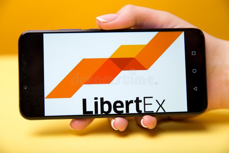 Tula, Russia 17. 06 2019 LibertEx on the Phone Display. Editorial Stock Photo - Image of apple ...
