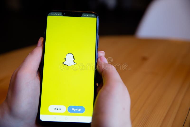 Tula, Russia - March 25, 2019: Snapchat on Phone Display. Editorial ...