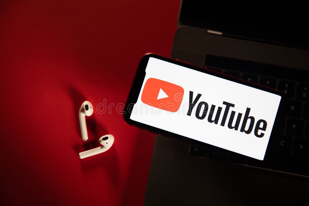 Tula, Russia - March 02, 2021: YouTube Logo on IPhone Display Editorial ...