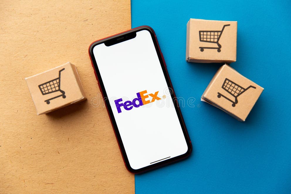 Tula, Russia - September 08, 2020: FedEx App Logo on IPhone Display ...