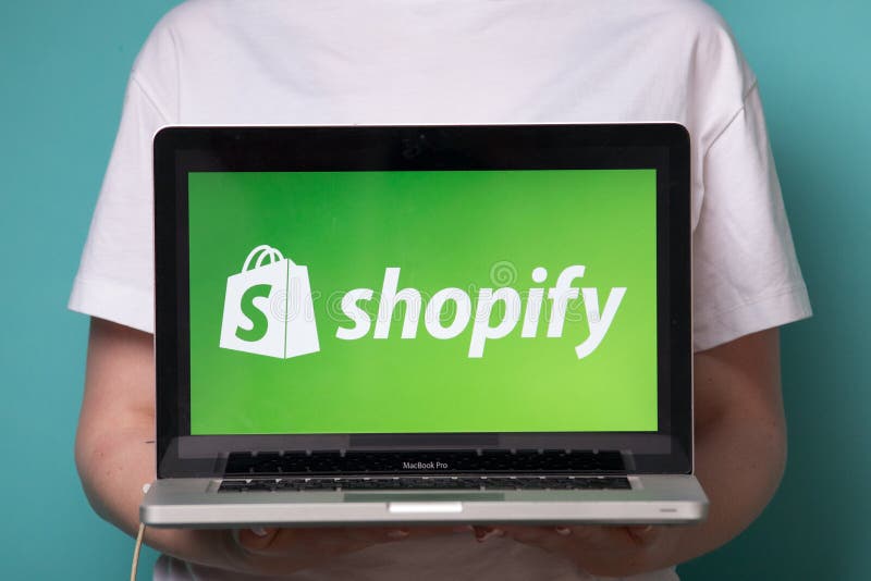Tula, Russia 17. 06 2019 Shopify on the Laptop Display. Editorial ...