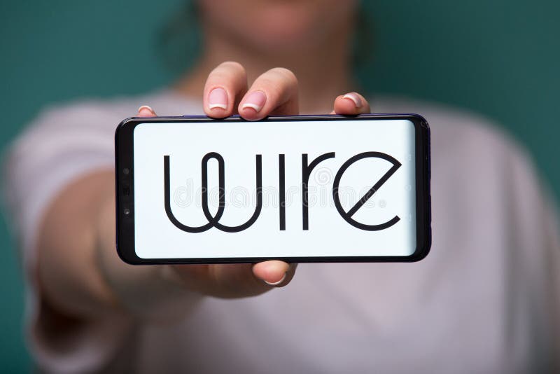 Tula, Russia 17. 06 2019 Wire on the Phone Display. Editorial Photo ...