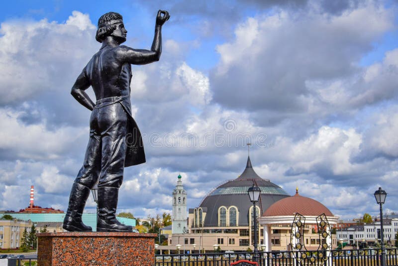 Sculpture of the Famous Tula Blacksmith Stock Photo - Image of culture ...