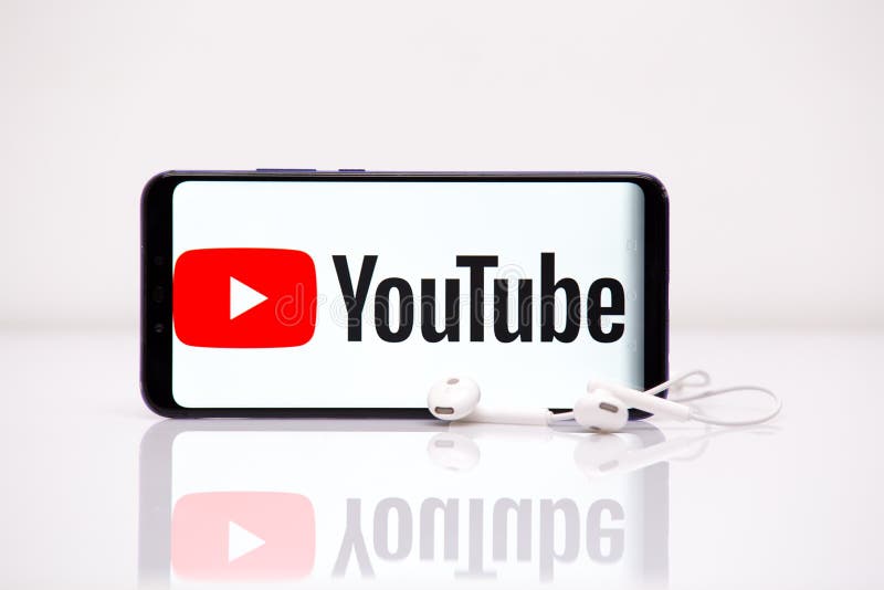 Youtube phone editorial stock image. Image of data, computer - 24543154